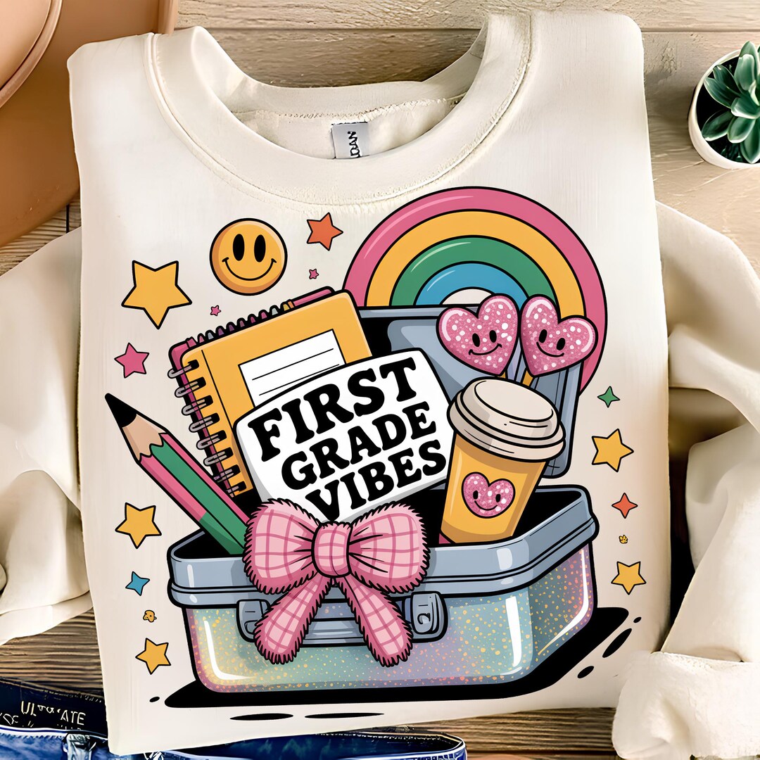First Grade PNG, Tshirt Designs, 1st Grade PNG, First Grade Teacher ...