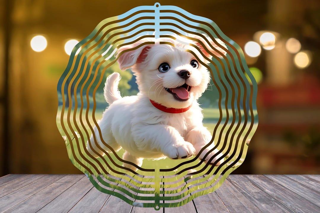 Dog Wind Spinner PNG Sublimation Spinner 10 Inch & 8 Inch Wind Spinners ...