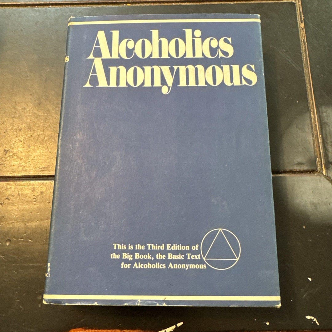 AA Big Book Alcoholics Anonymous 3rd Edition Dustcover 17th Printing - Etsy