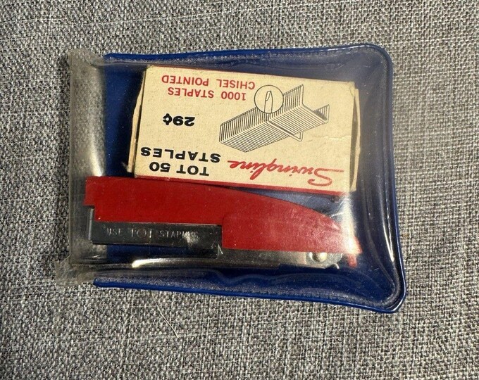 Vintage Swingline "tot 50" Mini Stapler W/ Staples - Etsy