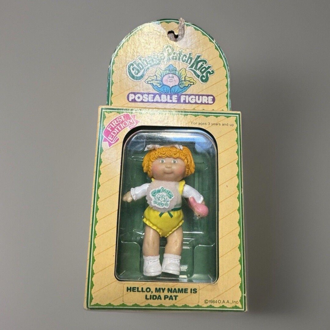Vintage 1984 Cabbage Patch Kids Poseable Figure Lida Pat First Edition ...
