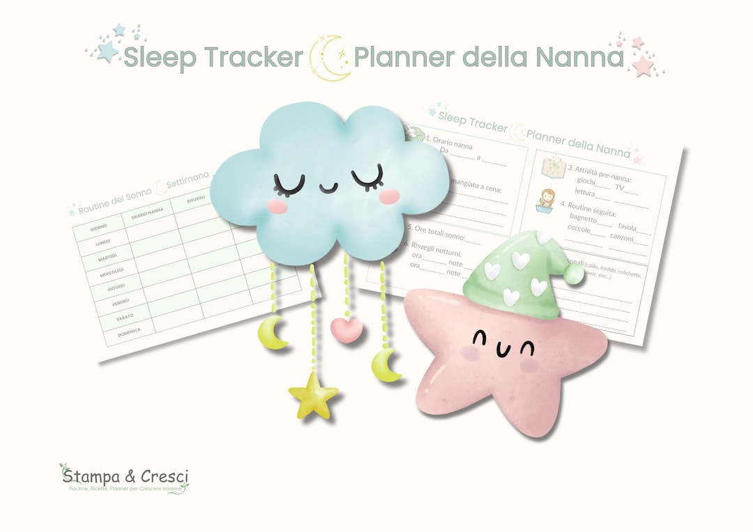Baby Sleep Tracker - Printable PDF for Kids' Sleep Routines | Track ...