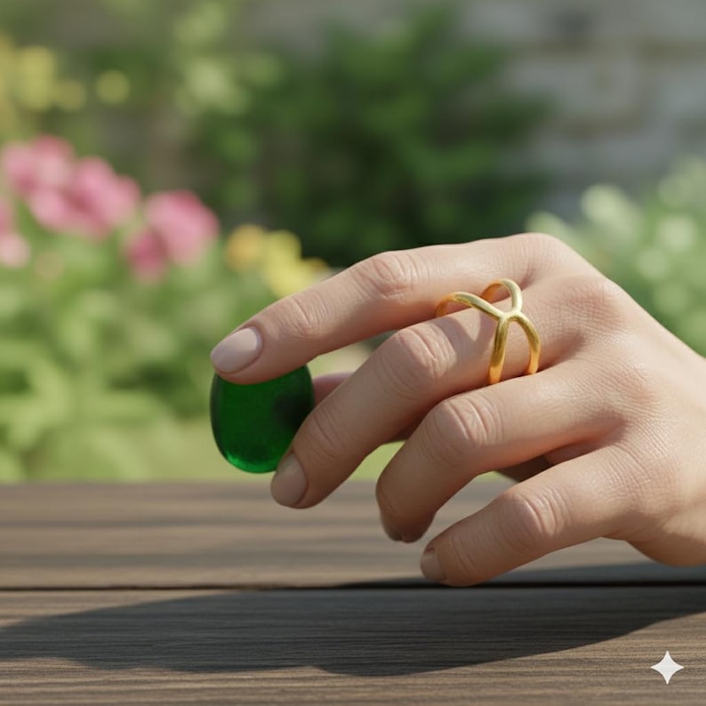 Minimalist Gold Splint Ring | Open Arthritis DIP Joint Comfort Ring ...