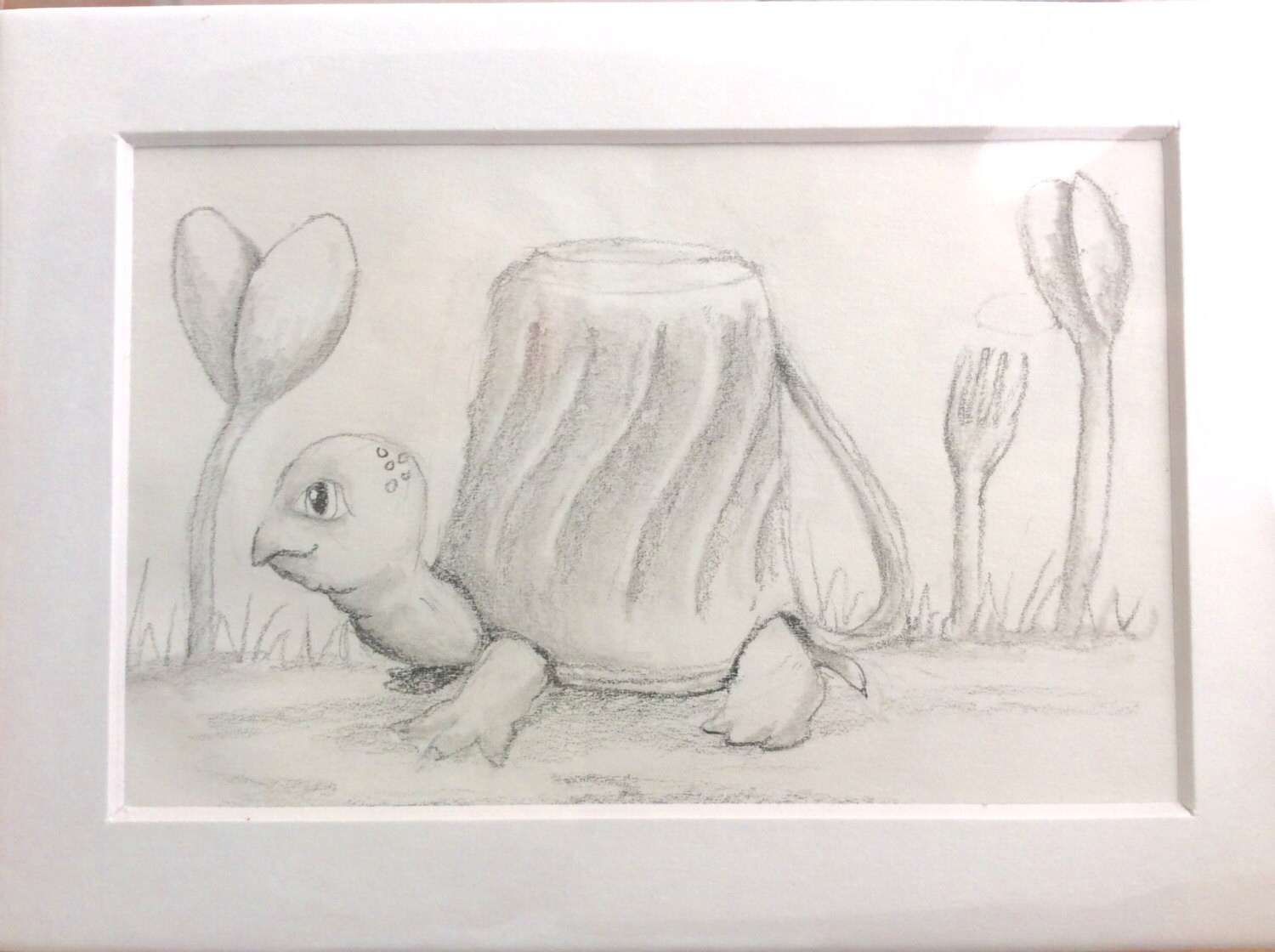 Spoon And Fork Pencil Drawing