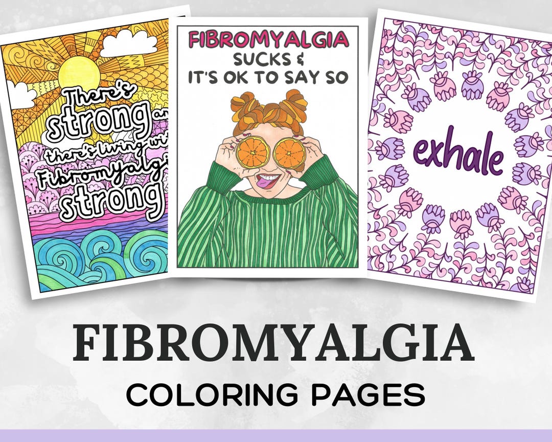 Fibromyalgia Coloring Book: Chronic Pain Relief Art Therapy (digital ...