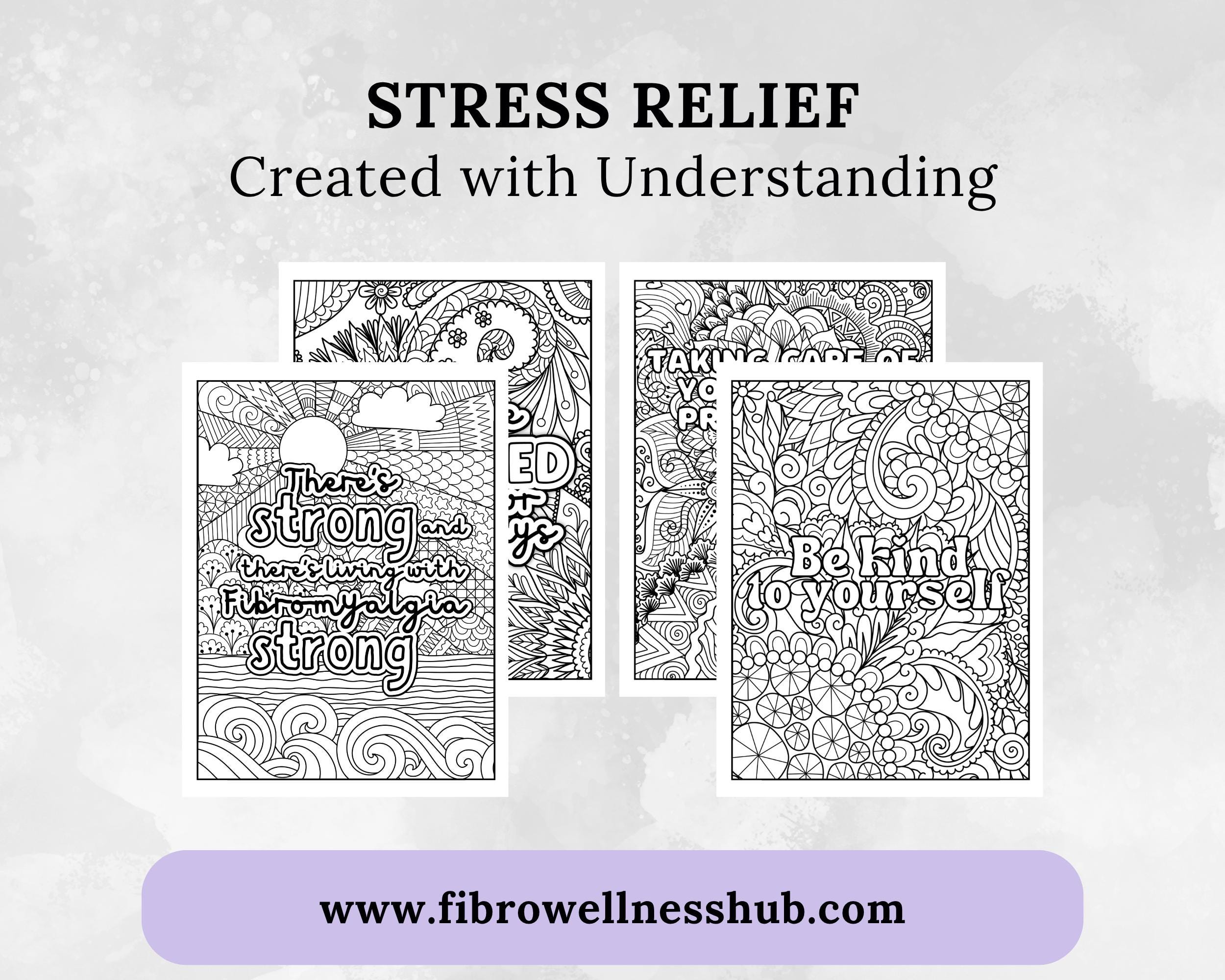 Fibromyalgia Coloring Book: Chronic Pain Relief Art Therapy (digital ...