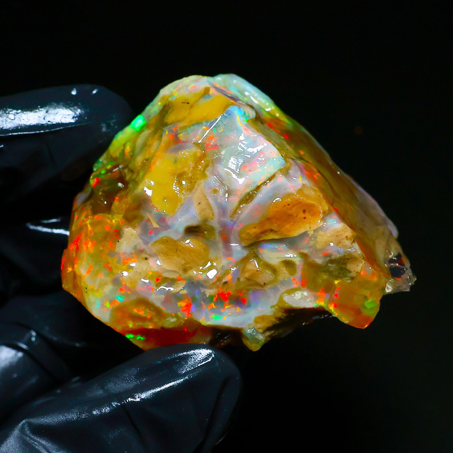 Buy Natural Ethiopian Big Spiceman Opal Rough 334.70 Ct Fire Opal Raw ...