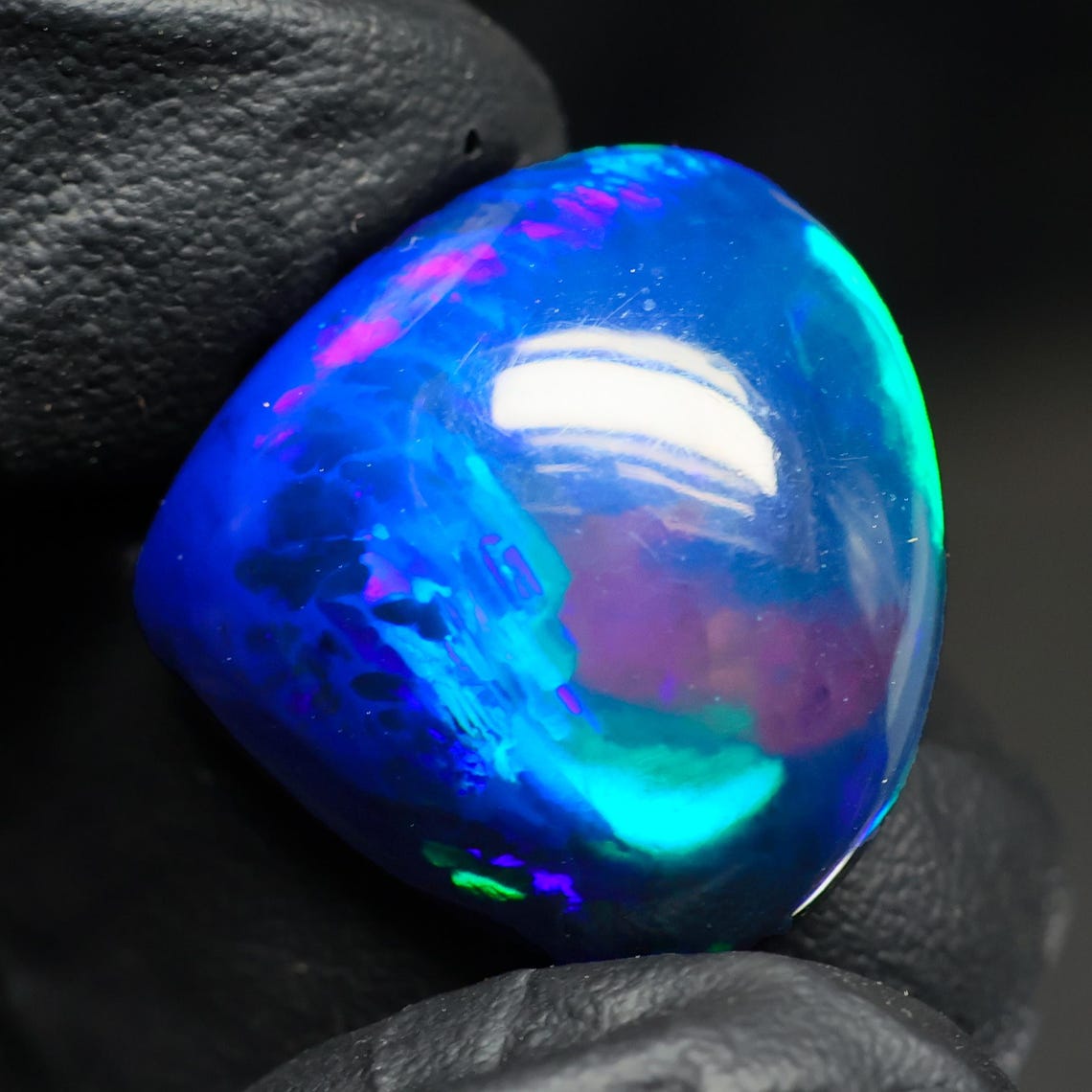 Buy Smoked Ethiopian Opal Cabochon 8.05 Carat, Black Opal Cab, Loose ...