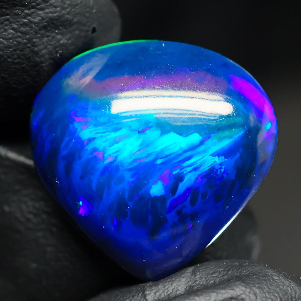Buy Smoked Ethiopian Opal Cabochon 8.05 Carat, Black Opal Cab, Loose ...