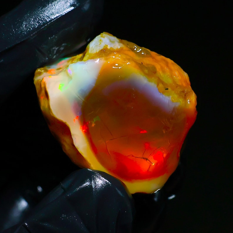 Buy Natural Ethiopian Big Spiceman Opal Rough 137.10 Ct Fire Opal Raw ...