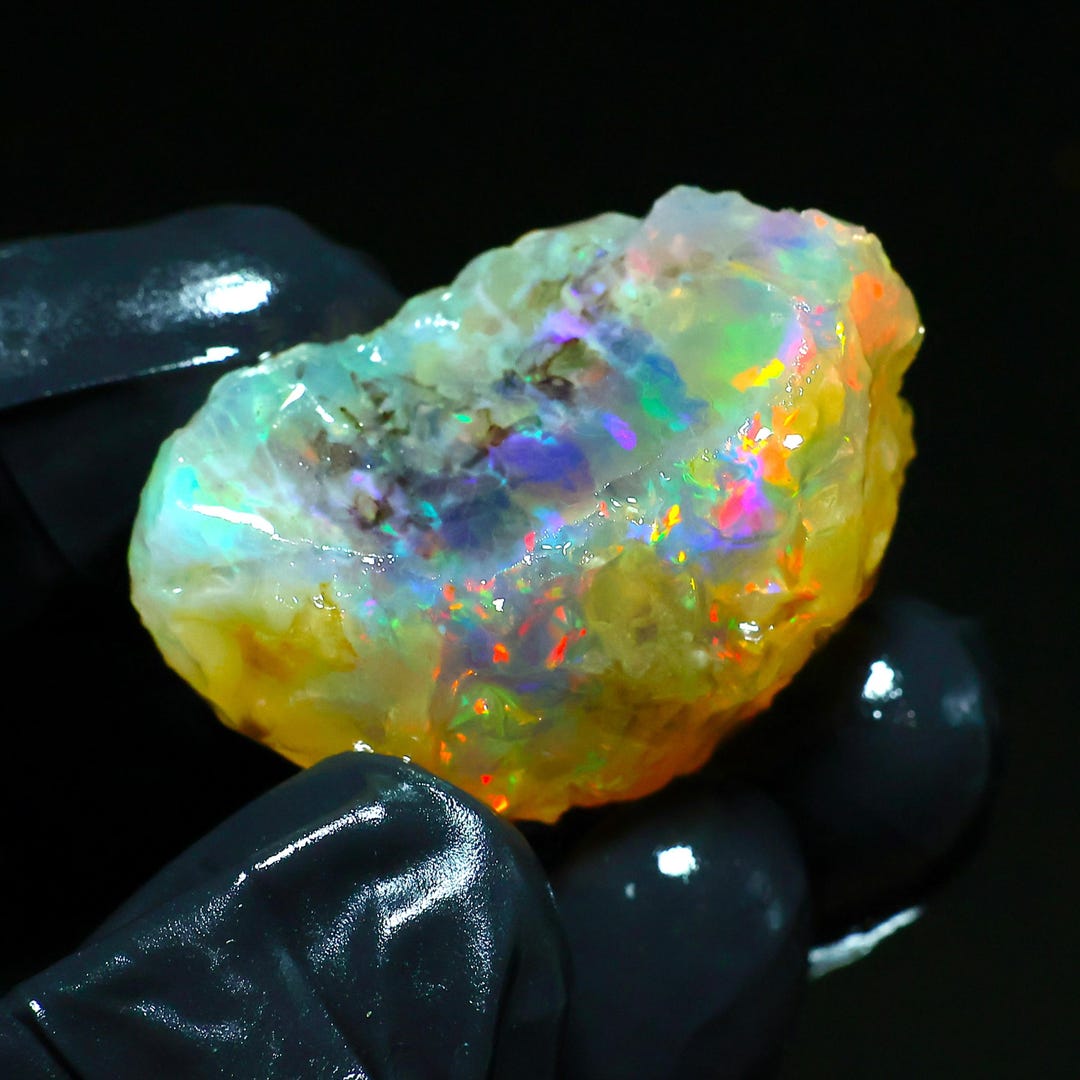 Natural Ethiopian Spiceman Opal Rough 66.90 Ct Fire Opal Raw Stone ...