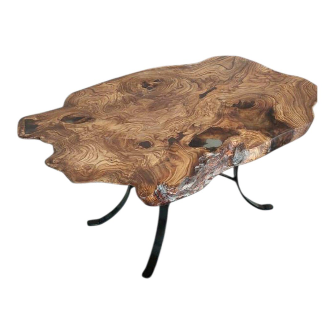 Handmade Live Edge Ash Wood Coffee Table • Unique Rustic Furniture - Etsy