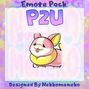 P2U Nodding Yamper Emote streamer Emote Emote, Anime Emoji Twitch ...