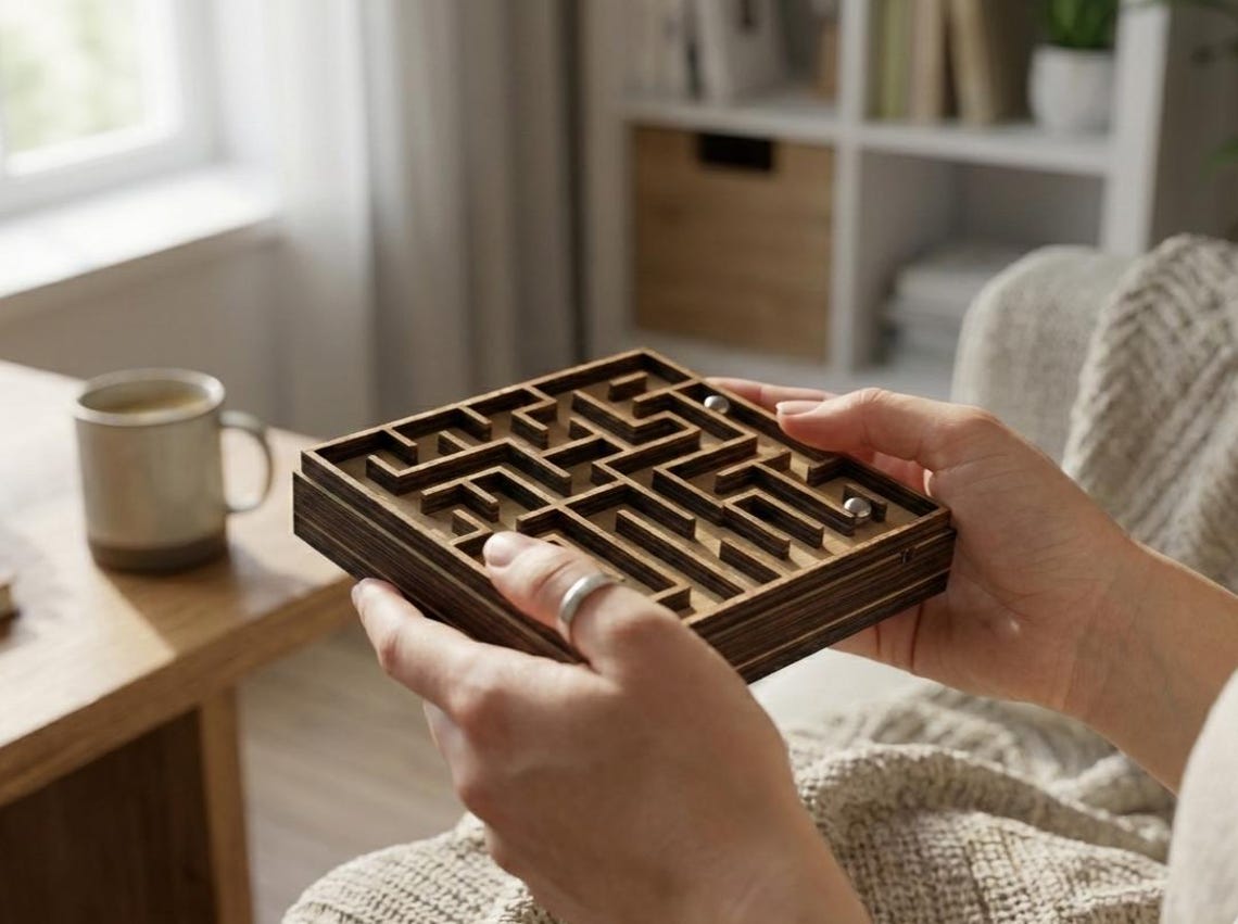 Laser Cut Maze Puzzle Vector File | Glowforge, Cricut (digital Download ...