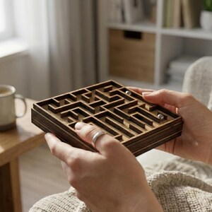 Laser Cut Maze Puzzle Vector File | Glowforge, Cricut (digital Download ...