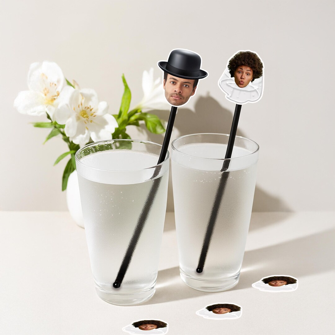 Custom Face Cocktail Stirrers – Funny Swizzle Sticks for Weddings ...