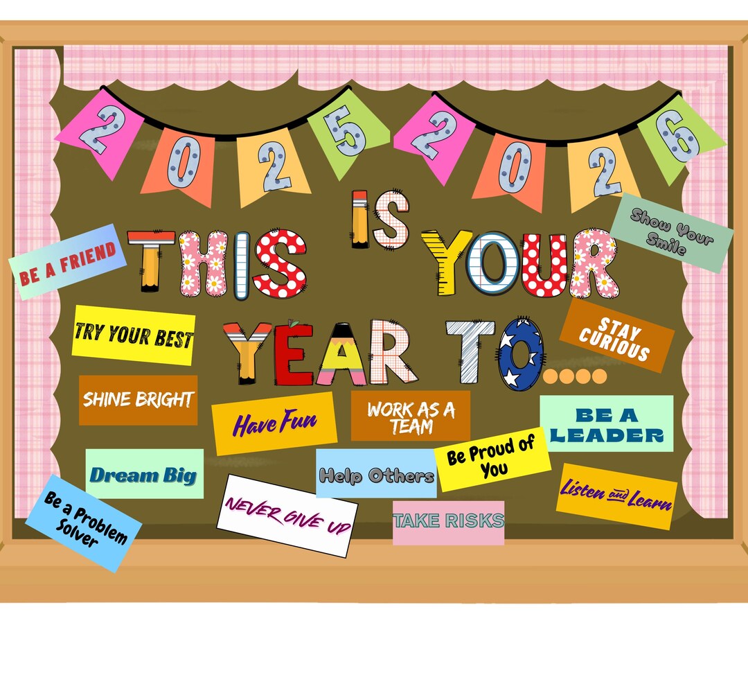 Boho Classroom Bulletin Board Kit: Back to School Decor (digital ...