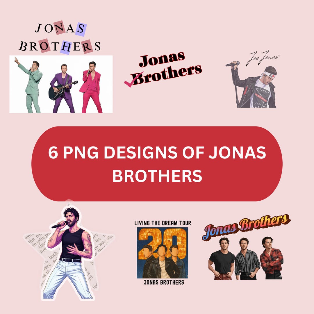6 Jonas Brothers PNG Designs | Fan Art, Joe Jonas (digital Download) - Etsy