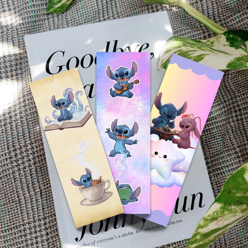 Stitch Bookmarks | 16 Fantasy & Disney Designs (canva Editable, Digital ...