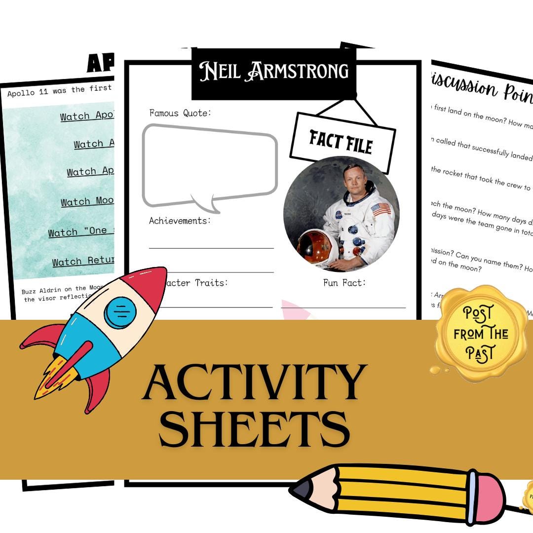 Neil Armstrong Printable | Moon Landing | Apollo 11 | Space | Astronaut ...