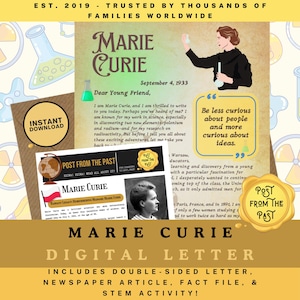 Marie Curie Printable | Pioneering Women | Women in Science | STEM ...