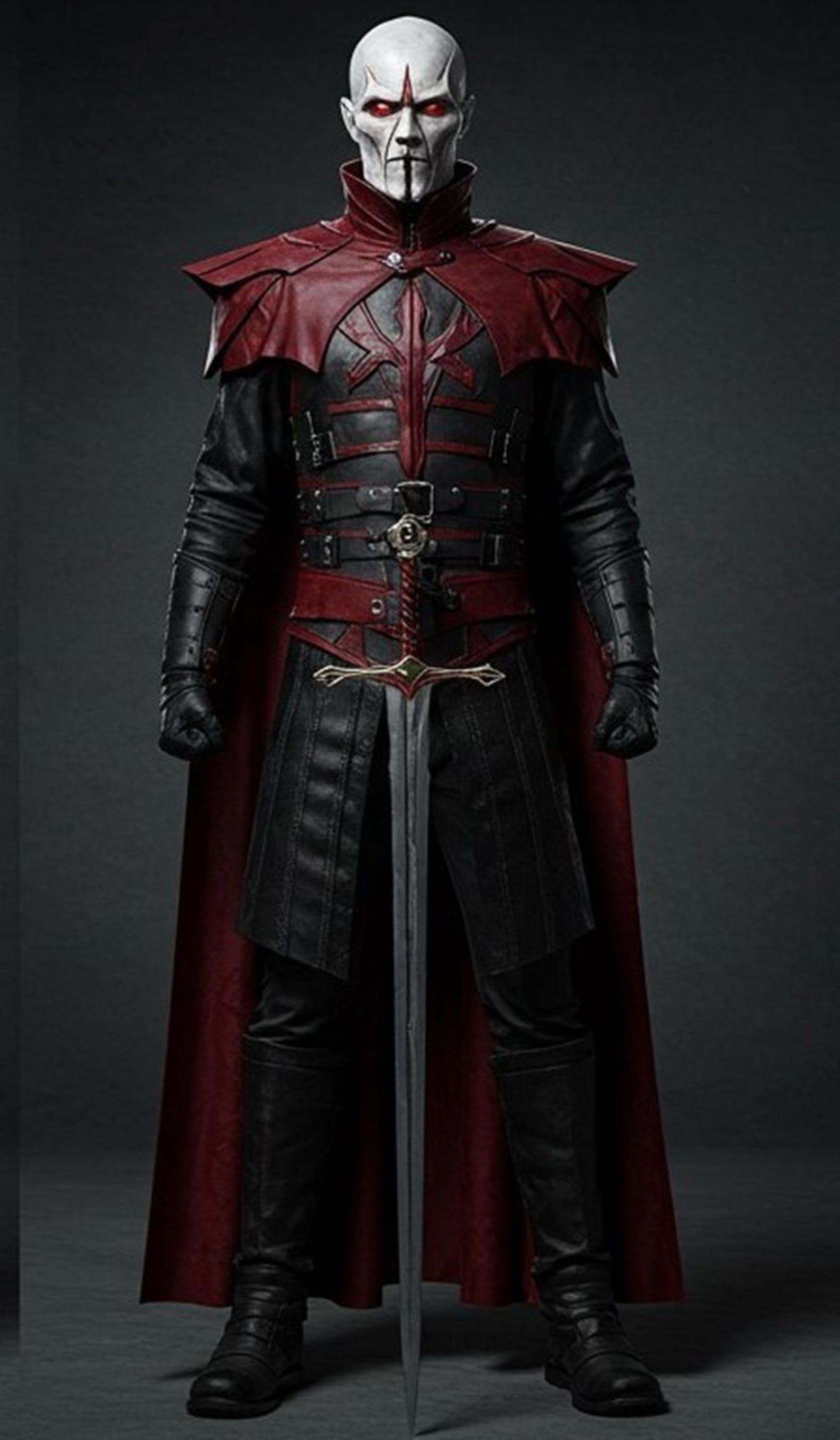 Dark Lord Leather Armor Costume | Gothic Vampire Knight Outfit ...