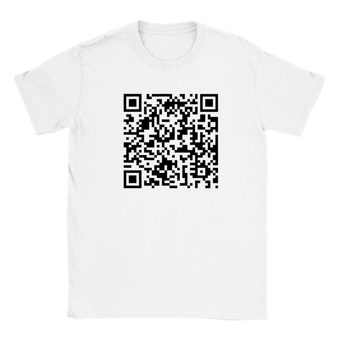 Rick Roll QR Code Prank Brainrot Funny Meme Graphic Gift Fun Print Y2K ...