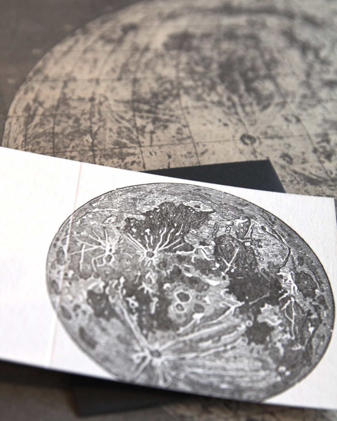 5 Pack, SALE PRICE Moon Card, Lunar Card, Full Moon, Moon Landing ...