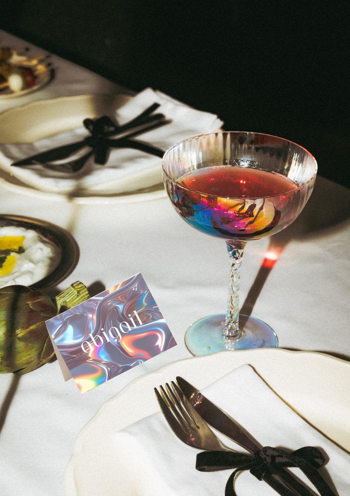 METALLIC | Personalised | Dinner Menu | Drinks Menu | Seat/ Name Tags ...