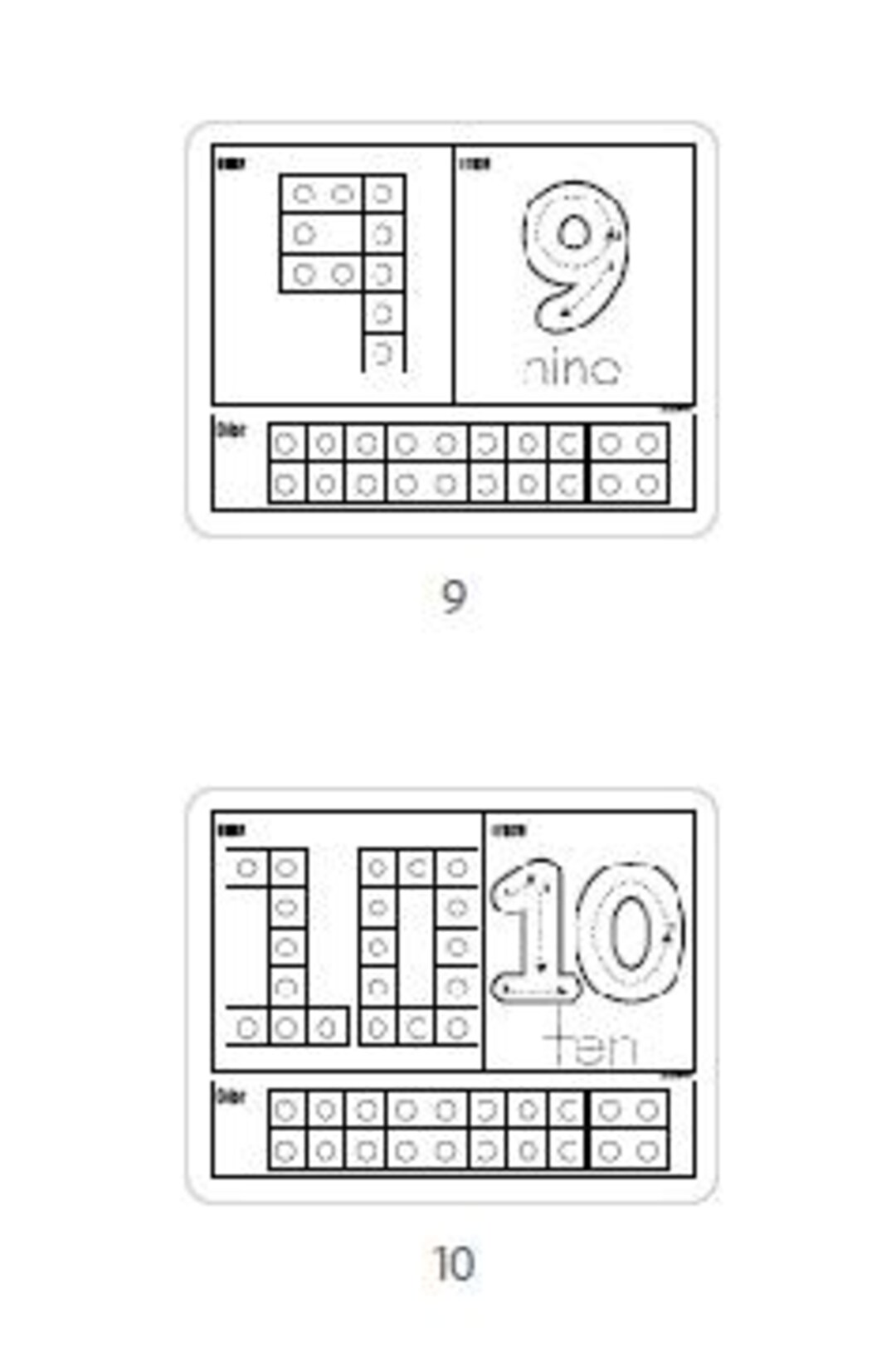 Building Brick Numbers - Etsy