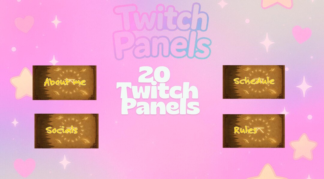 Ancient Fantasy Twitch Panels – 20 Mythic RPG Stream Overlays - Etsy
