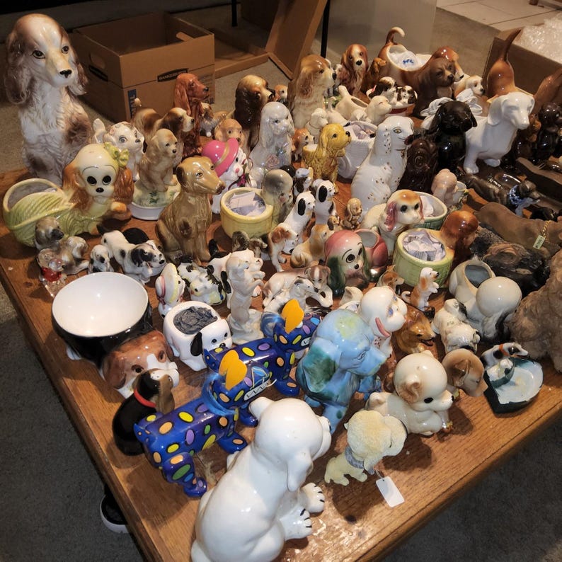 Vintage Dachshund Long Cracker Bar Figurine Weiner Dog Hound Candy Dish ...