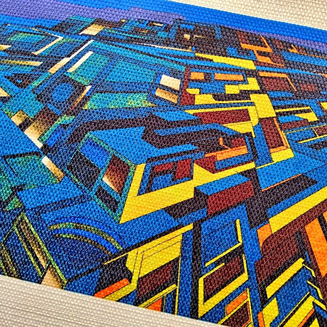 Trippy Alien Pyramid Temple Digital Art Print 12x15 Decor Fantasy ...