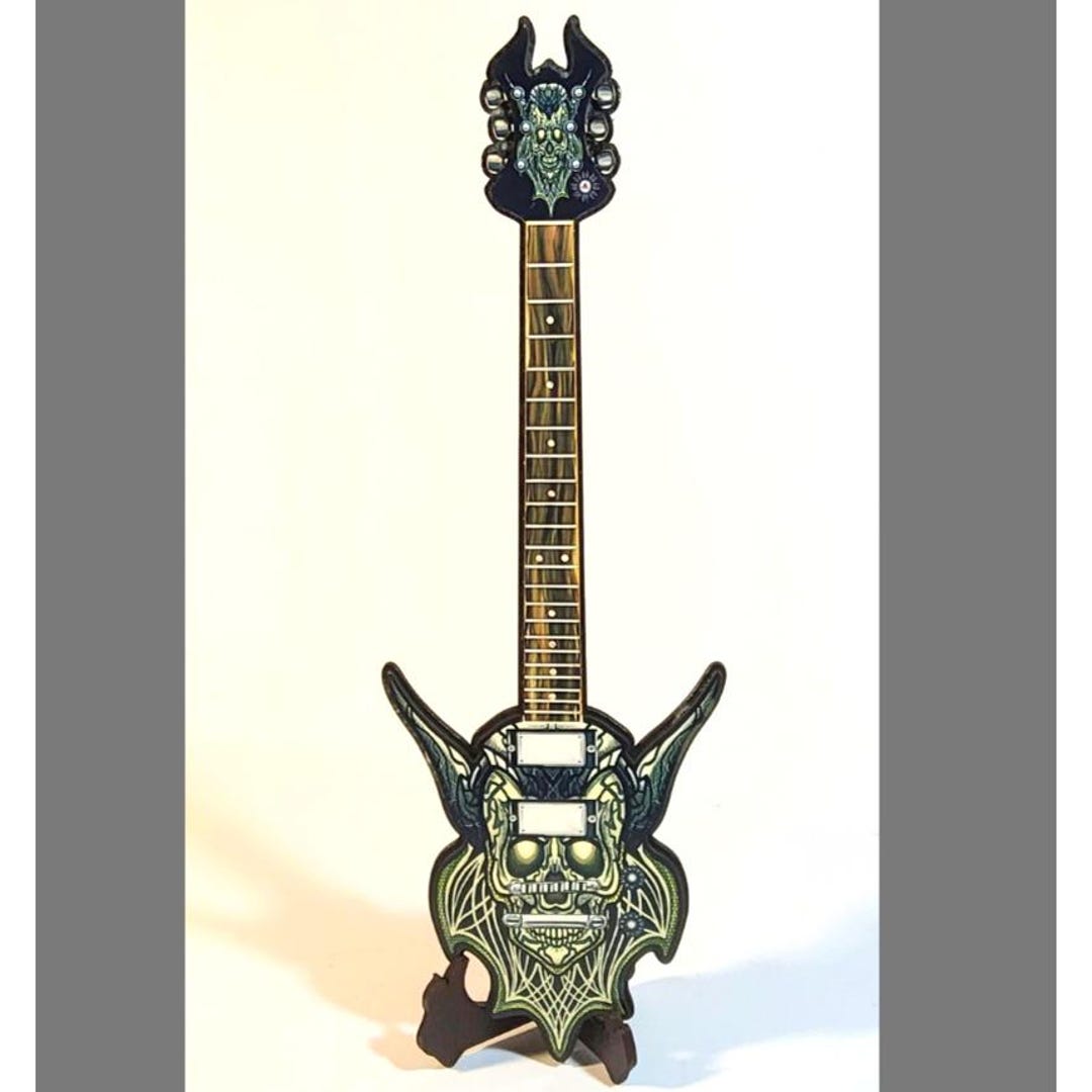Laser Cut Demon Skull Micro Art Guitar Display Print Decor Horror Man ...