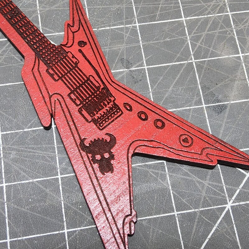 Guitar Linocut - Etsy