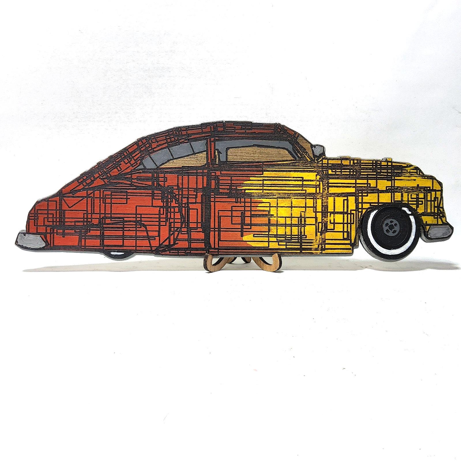 Custom Studebaker Hot Rod Ghost Patterns Laser Etched Cut Magnetic Wall ...