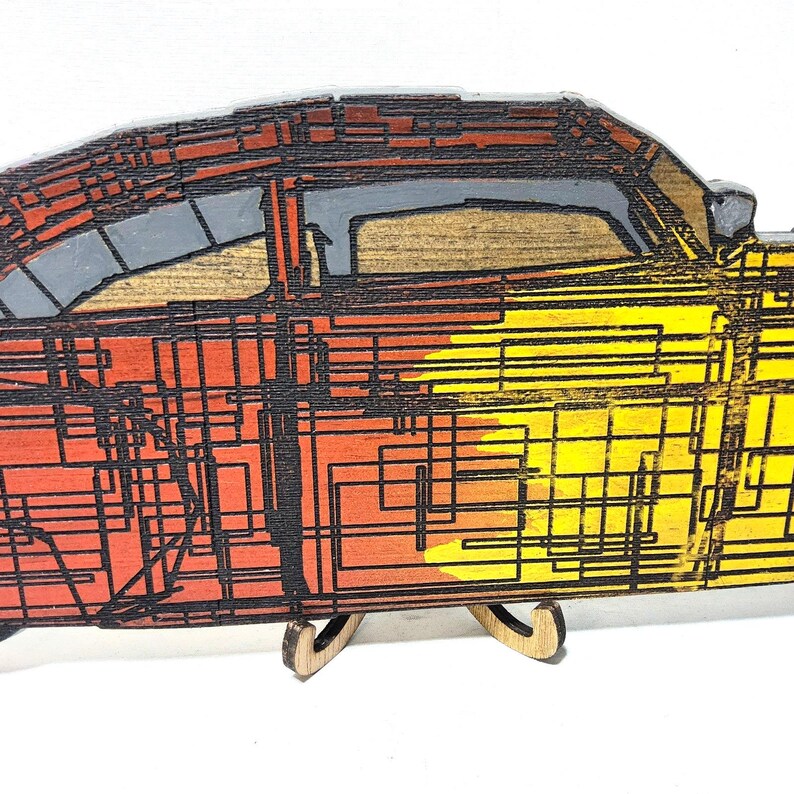 Custom Studebaker Hot Rod Ghost Patterns Laser Etched Cut Magnetic Wall ...