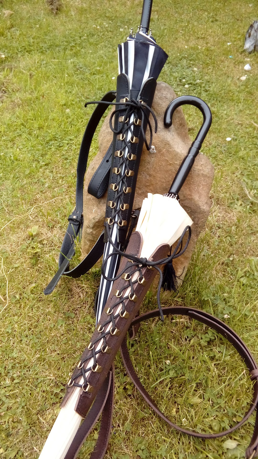 Real Leather Parasol Holster With Shoulder Strap and Belt Loops - the ...