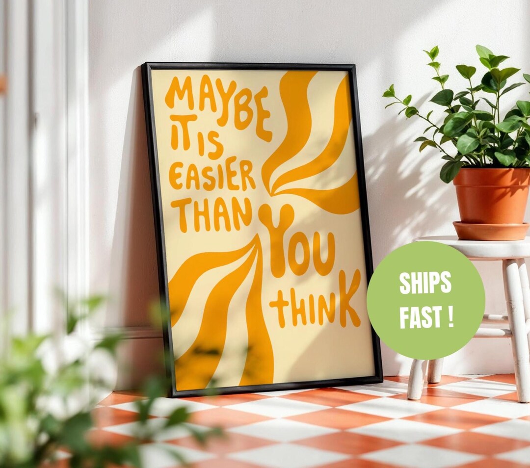 Framed Motivational Poster: Colorful Inspirational Wall Art - Etsy