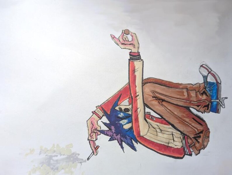 2-D Gorillaz Character Art - Etsy