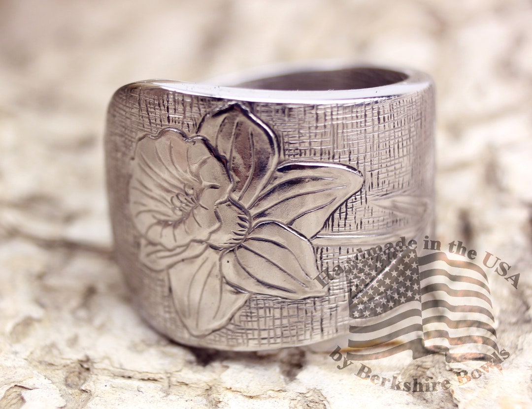 Daffodil Spoon Ring, Stainless Steel Spoon Ring, Daffodil Ring - Etsy