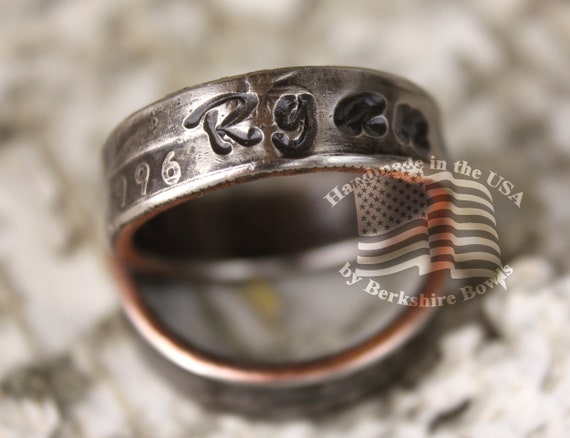 Personalized Quarter Ring Add On Custom Coin Ring Coin - Etsy