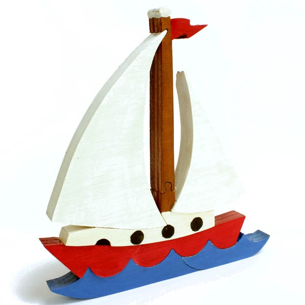 Toy Sailboat - Etsy