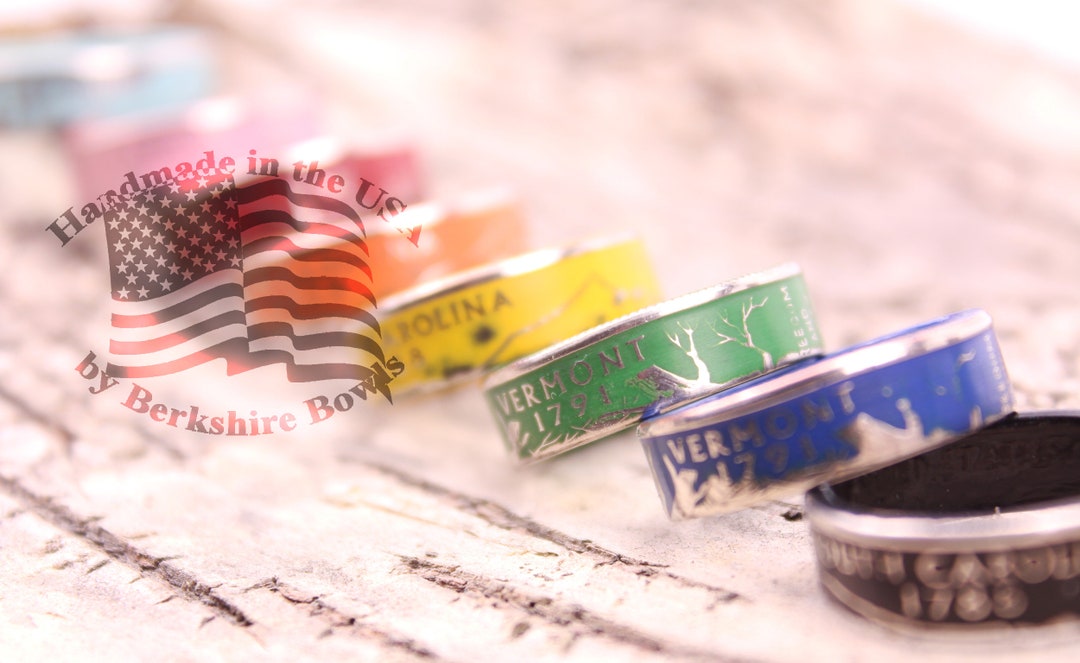 Worn Opaque Colored Coin Ring Powder Coating Addon, Color Coin Ring ...