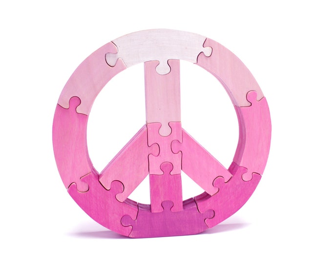 Peace Sign Puzzle, Peace Sign Decor, Peace Puzzle, Peace Decor, Peace ...