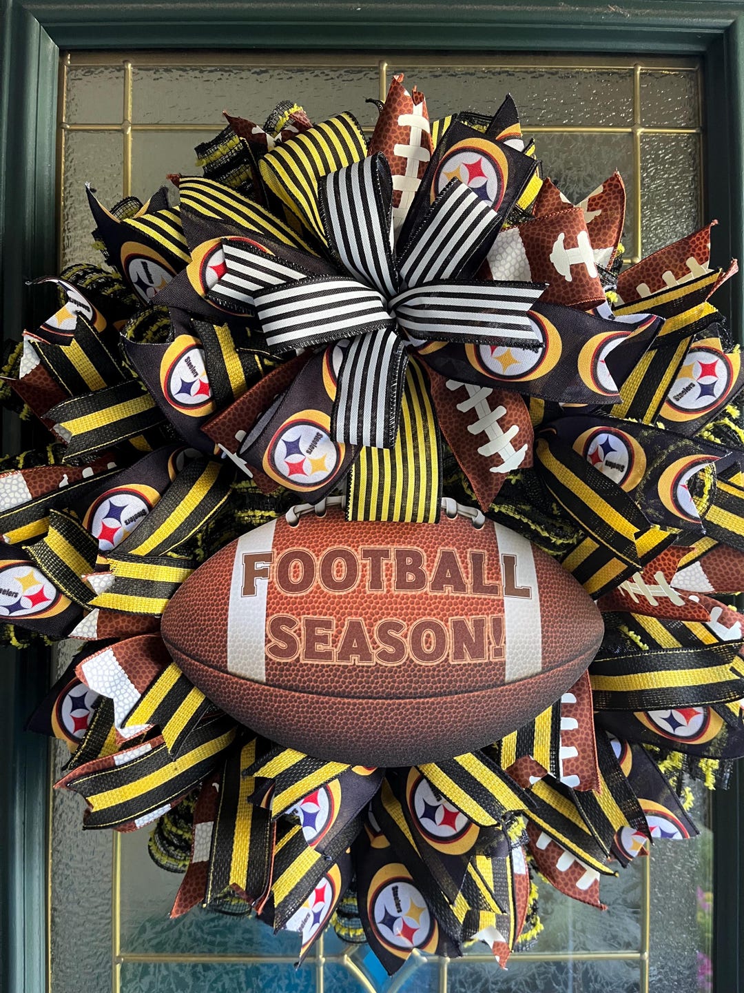 Steelers Wreath/ Steelers Decor/ Free Shipping - Etsy