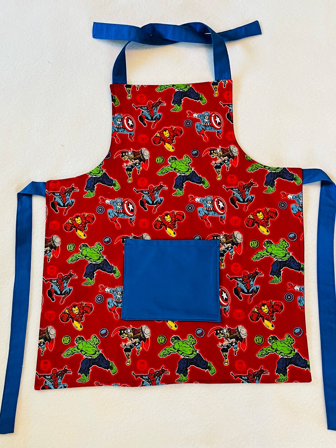 Boy’s Red Superhero Apron/child’s Apron/kids Apron/free SHIPPING - Etsy