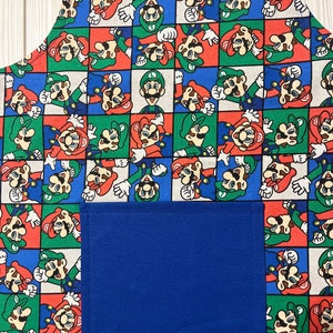 Boys Super Mario Apron/childs Apron/kids Apron/free SHIPPING - Etsy