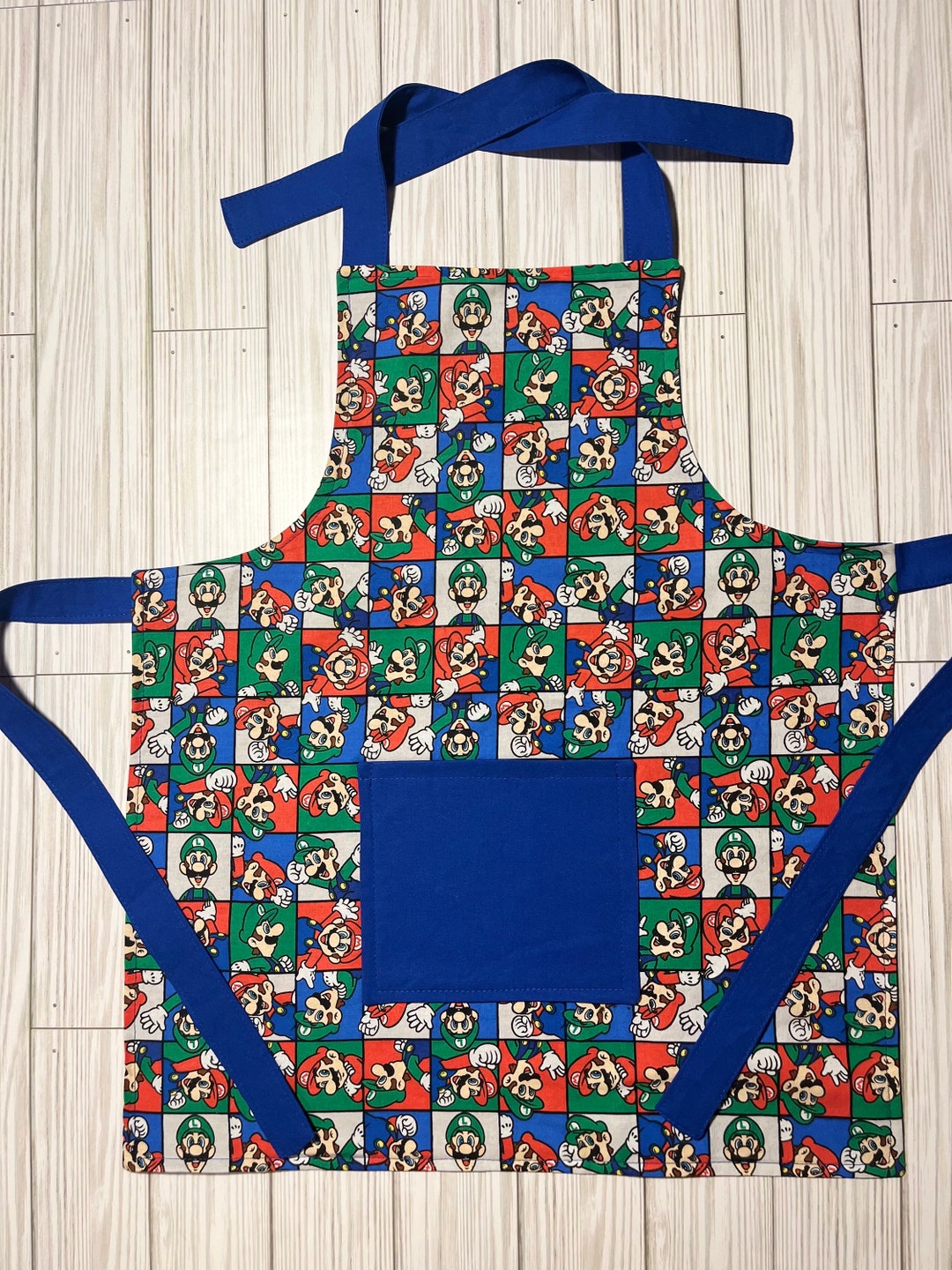Boys Super Mario Apron/childs Apron/kids Apron/free SHIPPING - Etsy