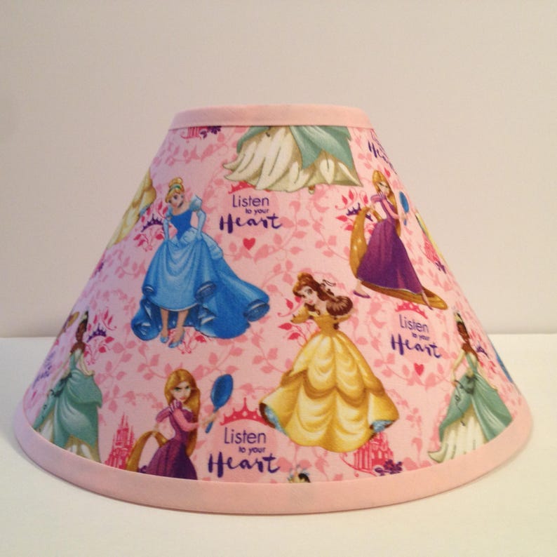 Disney Princesses Fabric Childrens Lamp Shade/children's | Etsy